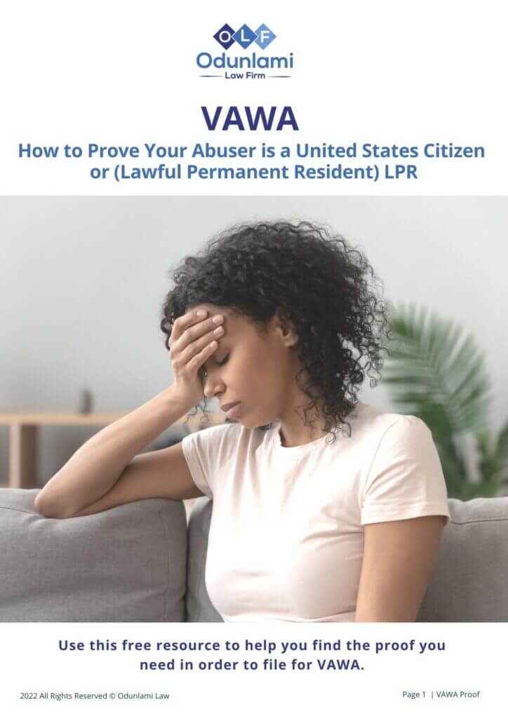 How to Prove Your Abuser is a United States Citizen or (Lawful ...