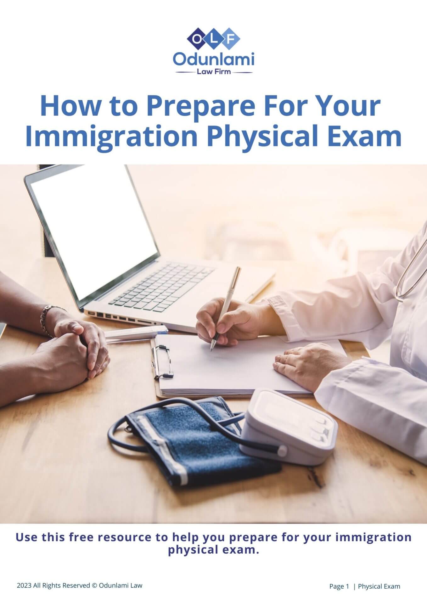 How to Prepare For Your Immigration Physical Exam - Odunlami Law Firm